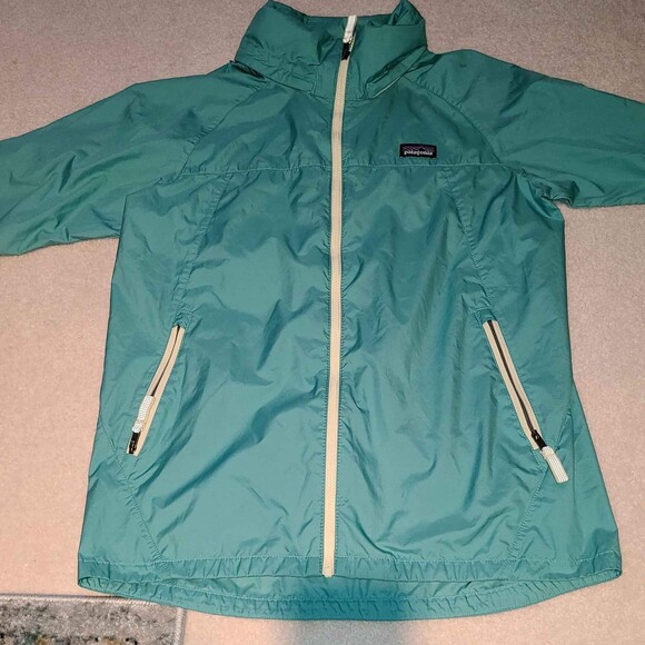 Patagonia | Jackets & Coats | New Patagonia Teal Blue Green Rain Jacket ...